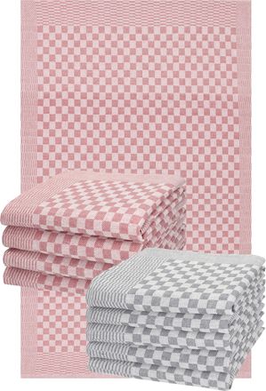 Betz 10er Set 50x100cm Küchentuch Baumwolle Meinor Grubentuch extrem strapazierfähig und saugstark trocknergeeignet - Gastronomiequalität - Geschirrtücher 