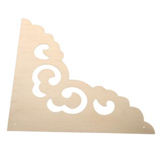 Amosfun Retro Kupfer M&ouml;belkantenschutz 20x20cm Antike Ecksch&uuml;tzer aus Messing f&uuml;r Schr&auml;nke und Tische Vintage M&ouml;bel Eckbeschl&auml;ge mit Glatten Kanten und Einfac