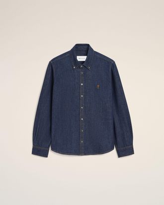 Ami Chemise Denim Bleu Ami De Coeur en Coton Bleu - XXL - Unisex