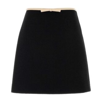 Valentino Garavani Femme, Jupes, Noir, Taille: 38 FR Mini-jupe en tweed