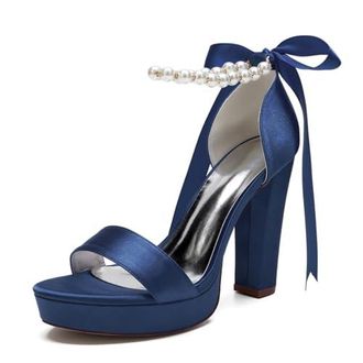 Generic Chaussures de danse latine en satin pour femme avec strass et ...