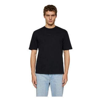 J.Lindeberg Homme, Tops, Noir, Taille: 2XL T-shirt Graphique en Coton Biologique