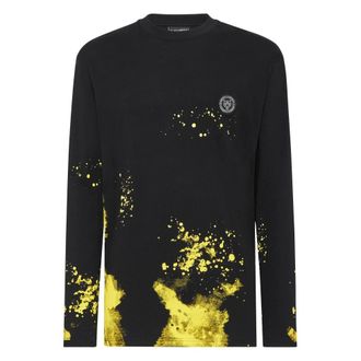 Plein Sport Homme, Tops, Noir, Taille: XS T-shirt Col Rond Tiger