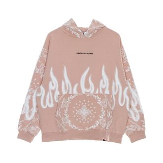 Vision Of Super Bandana Print Leichter Hoodie Pink - - Sweatshirts & Hoodies - Herren - Rosa - L