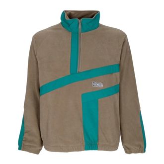 HUF Viertel Zip Polar Fleece Sweatshirt Olive - - Jackets - Herren - Gr&uuml;n - L