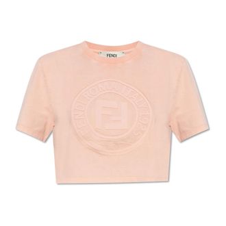 Fendi Roma Crop Top - - Tops - Damen - Rosa - M