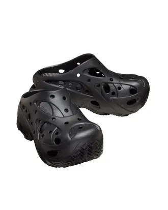 Crocs Womens Caged Clog Black Slippers Flat Shoes