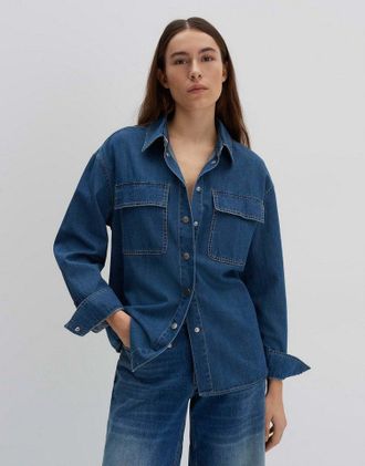 someday Langarmbluse ZADDISON Regular aus Denim
