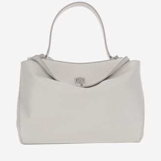 Balenciaga Womens Medium Rodeo Bag White Calfskin Shoulder