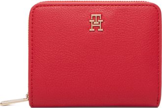Tommy Hilfiger Geldb&ouml;rse Tommy Hilfiger Th Icon Med Za W/Flap AW0AW18475 Rot