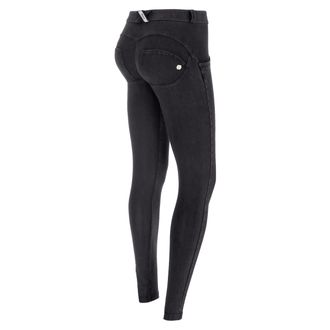 Freddy Freddy WR.UP Damen Push-Up Jeans - Regular Waist Super Skinny (DE/NL/SE/PL, Alphanumerisch, L, Regular, Regular, Schwarze Jeans mit N&auml;hten)