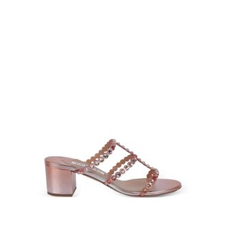Aquazzura Tequila Slide - Femme - Chaussures - Rose - Taille: 36 EU