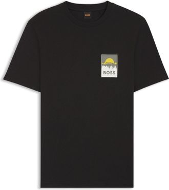 HUGO BOSS T-Shirt f&uuml;r Herren, Jersey (Schwarz)
