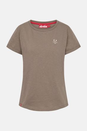 Derbe Derbe T-Shirt Robbenschnute Damen Braun GOTS Organic
