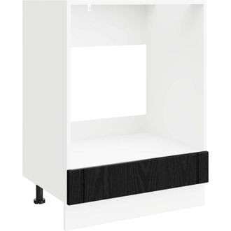 vidaXL K&uuml;chenschrank Schwarz Eichen-Optik 60 x 46 x 81,5 cm vidaXL