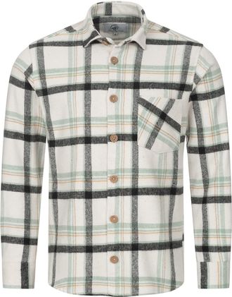 Rock Creek Herren Hemd Kariertes Flanellhemd Karohemd Herrenhemd Flanell Hemden Holzf&auml;llerhemd &Uuml;bergangsjacke Langarm Kariert Winter H-327 Gr&uuml;n 4XL