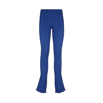 Barrow Gerippte Strickhose - - Trousers - Damen - Blau - M