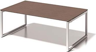 Bisley Cito Chefarbeitsplatz/Konferenztisch, 740 mm h&ouml;henfixes O-Gestell, Metall, Wn396 Dekor Nu&szlig;baum, Gestell Verkehrswei&szlig;, 120 x 200 x 85 cm