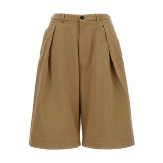 Barena Femme, Shorts, Brun, Taille: 38 FR Pleated Shorts