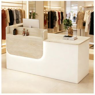 Generic LED-Lichtleiste f&uuml;r die Schublade der Rezeptionstheke Rezeptionstresen mit Theke Rezeptionstisch mit Stauraum Kassentresen f&uuml;r B&uuml;ro Einzelhandel Lobby