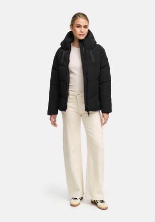 Marikoo Winterjacke Kwamee Schr&auml;g gesteppte Winterjacke mit fester Kapuze
