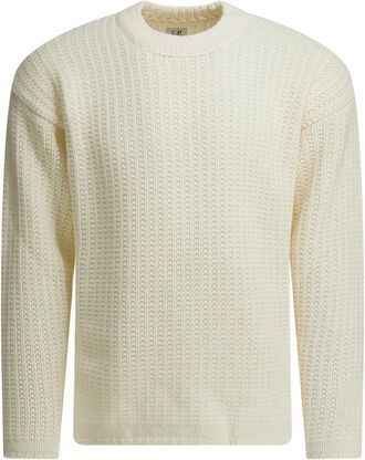 C.P. Company C.p. Company, Homme, Pulls, Blanc, Taille: L Pull ras du cou