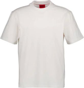 HUGO BOSS Herren T-Shirt wei&szlig; Baumwolle