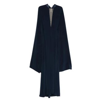 Stephane Rolland Paris V-Ausschnitt Maxikleid - - Dresses - Damen - Blau - XS