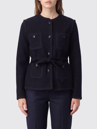 Aspesi Blazer aus Schurwolle mit Rundhalsausschnitt und Taillenband