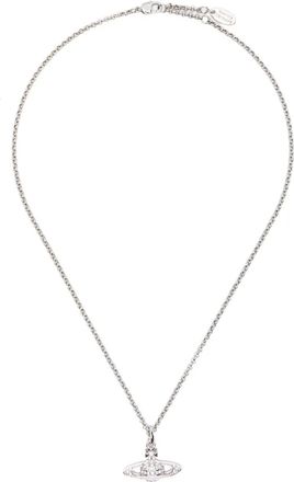 Vivienne Westwood Mini Bas Relief Pendant n ecklace - Silber