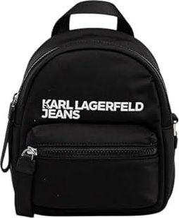 Karl Lagerfeld Karl Lagerfeld Jeans, Femme, Mini Sac À Dos Bandoulière Essential Nylon, Noir, One size