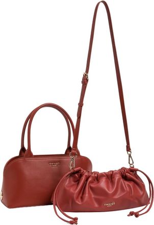 Twinset Strukturierte Handtasche mit Henkel - - Bags - Damen - Rot - ONE SIZE
