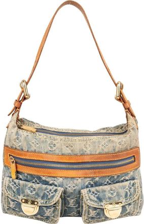 Louis Vuitton Crossbody Bags - Louis Vuitton Denim Monogram Baggy PM Shoulder Bag - Gr. unisize - in Blau - f&uuml;r Damen