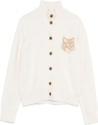 Maison Kitsuné Femme, Pulls, Blanc, Taille: 40 FR Sweater