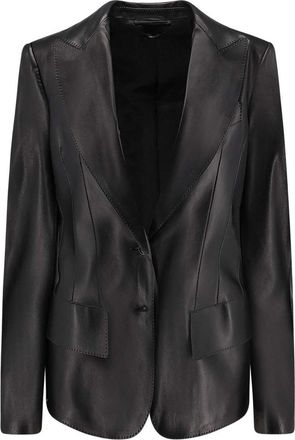 Tom Ford Blouson En Cuir - Noir