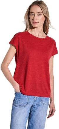 Street One A323146 T-Shirt avec d&eacute;tails en Dentelle, Glory Red, 38 Femmes