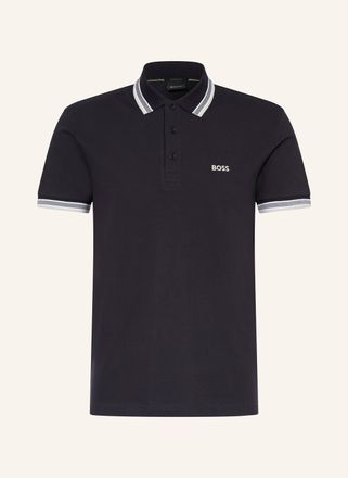 HUGO BOSS Piqu&eacute;-Poloshirt Paddy Curved Regular Fit blau