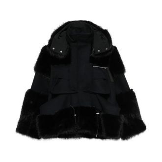 sacai Damen, Jacken, Schwarzk, SGr&ouml;&szlig;e