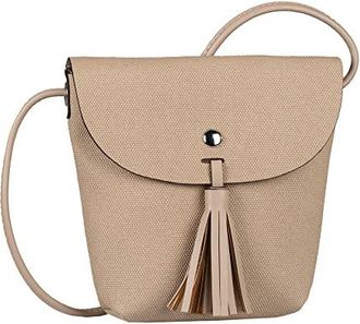 Tom Tailor Ida Special, Sac à bandoulière sans Fermeture éclair Femme, Beige, 17x4,5x16 (LxBxH)