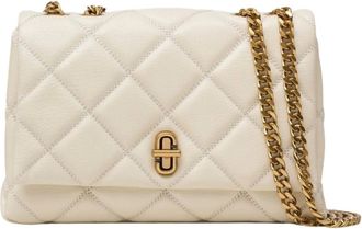 Marc Jacobs Femme, Sacs, Blanc, Taille: ONE Size Sac bandouli&egrave;re fin double en cuir
