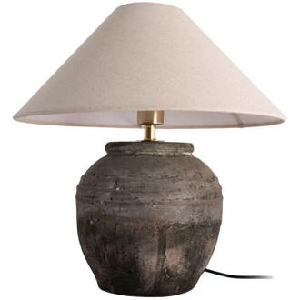 Lucande [NEUWERTIG] B-Ware Lucande Tischleuchte Thalorin Keramik Grau H&ouml;he 46 Cm Tischlampe Leselampe Lampe