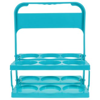 BESPORTBLE Uonlytech Klappbarer Getr&auml;nketr&auml;ger f&uuml;r Bier und Wein Handlicher Kunststoff Flaschenhalter mit Griff f&uuml;r Bar und Picknick