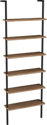 MID.YOU Mid.you Regal Insasi, Honigeiche, Holzwerkstoff, 6 F&auml;cher, 60x183x20 cm, Wohnzimmer, Regale, B&uuml;cherregale