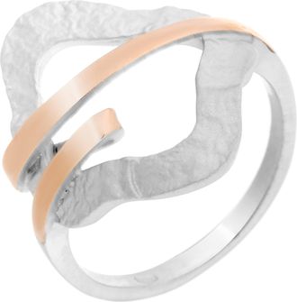 Orphelia Damen-Ring 925 Silber teilvergoldet Gr. 50 (15.9)-ZR-7207/50