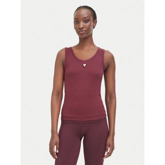 Guess Top V6YP09 K4312 Dunkelrot Regular Fit