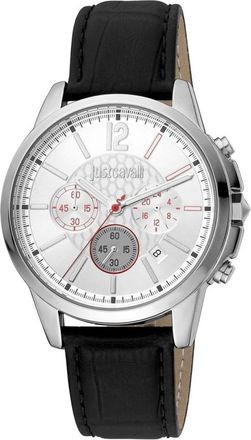 Just Cavalli Homme, Accessoires, Noir, Taille: ONE Size Montre Habill&eacute;e en Cuir