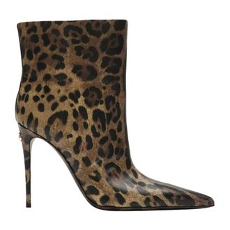 Dolce & Gabbana Leopardenmuster Stiefeletten - - Shoes - Damen - Braun - 37 1/2 EU