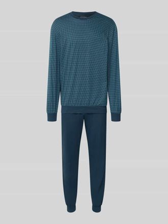 Schiesser Regular Fit Pyjama-Set aus reiner Baumwolle