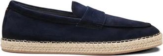 Santoni Homme, Chaussures, Bleu, Taille: 43 EU Espadrilles en daim