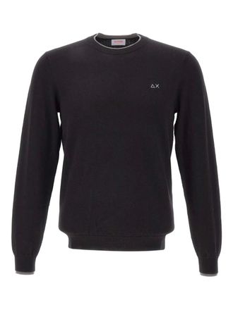 Sun 68 pull à col rond - Noir